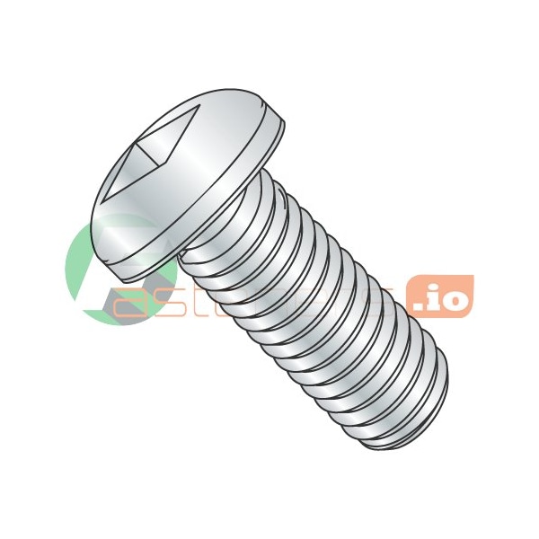 Newport Fasteners #10-32 x 3/4 in Square Pan Machine Screw, Zinc Plated ...