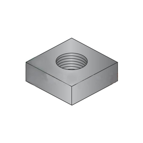 Newport Fasteners 1/4-20 Square Machine Screw Nuts/Steel/Black Oxide ...