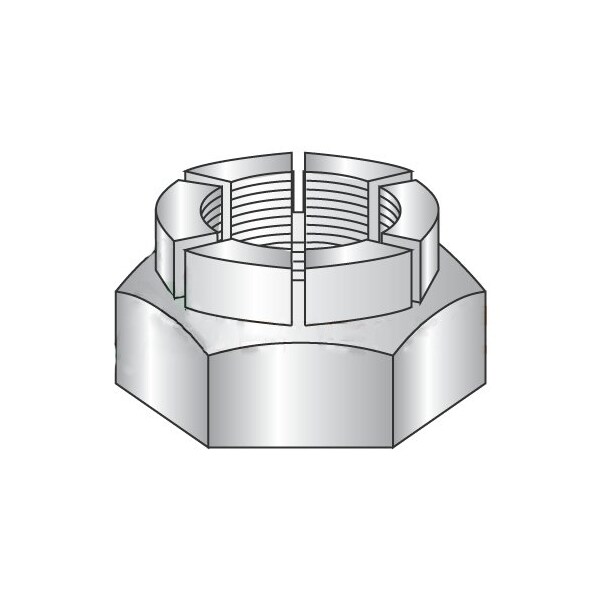 Newport Fasteners Flexible Top Lock Nut, 3/8"-16, Steel, Cadmium Plated ...