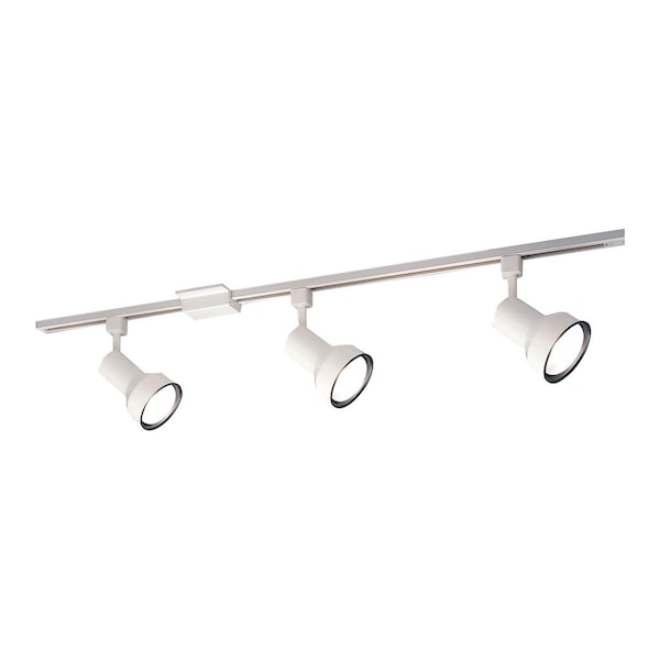 Nora Lighting 4-ft Track Pack (3) Step Cylinder PAR30 Track Heads ...