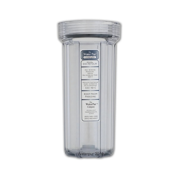 THE WATERPUR COMPANY WaterPur CCI-10-CLW Clear Water Filter Housing ...