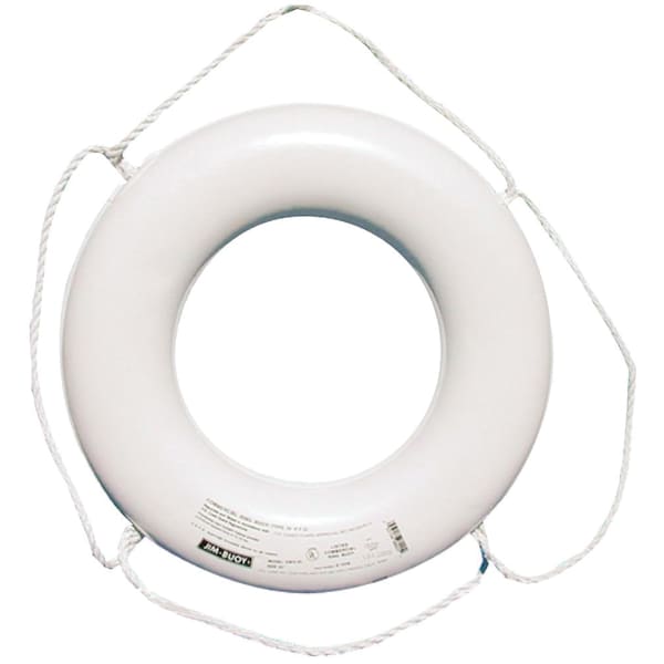 Jim-Buoy JBW-X-24 U.S.C.G. Approved JBX-Series Life Ring - 24", White ...