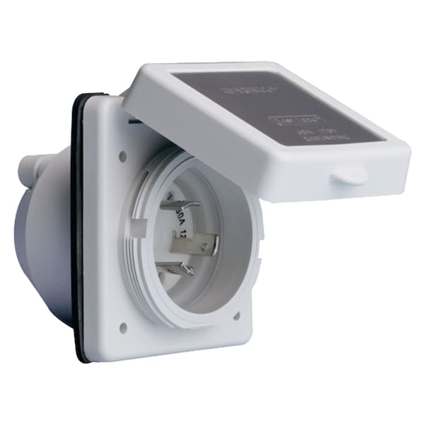 Parkpower By Marinco ParkPower 301ELRV Square Power Inlet - 125V, 30 ...