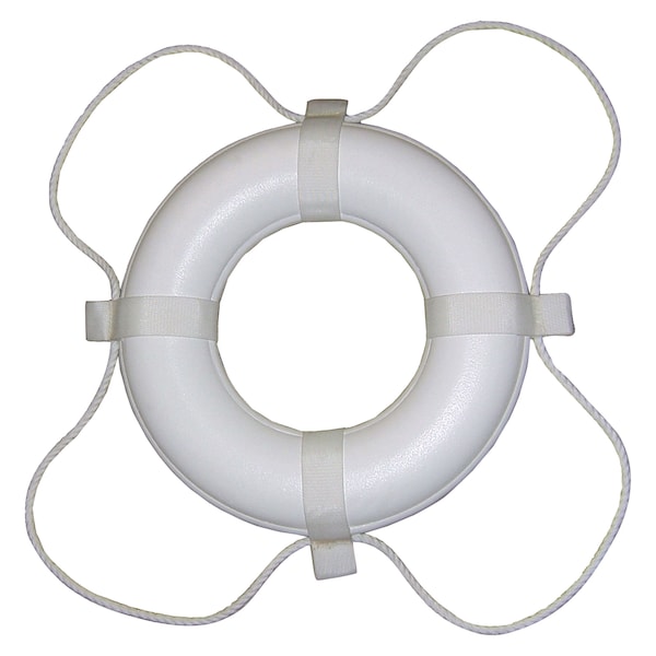 Taylor Made 360 Vinyl Coated Foam Life Ring - 20" Diameter, White with ...