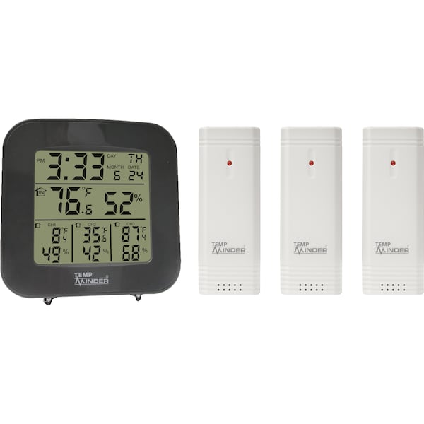 Minder MRI-333MX Weather Station 4-Zone Temp/Humidity TM22250VP | Zoro