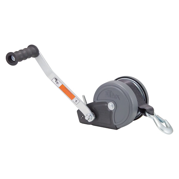 Dutton-Lainson DLX1500 Trailer Winch With Strap - 9.5" Handle, 1500 lb ...