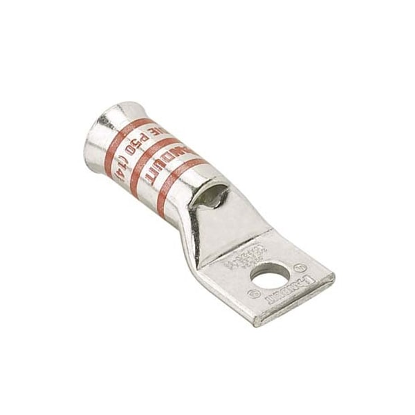 Panduit One-Hole Compression Lug, Standard Barrel, Copper, Yellow LCAF4 ...