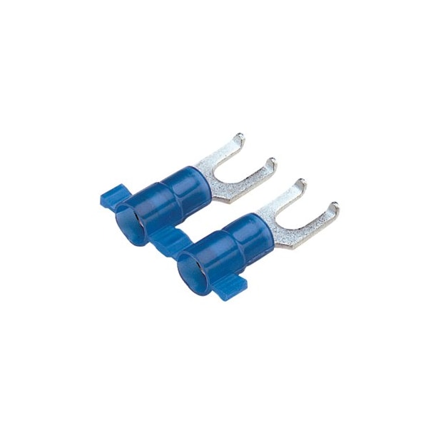 Panduit Flanged Fork Terminal, nylon insulated, PN14-8FF-3K | Zoro