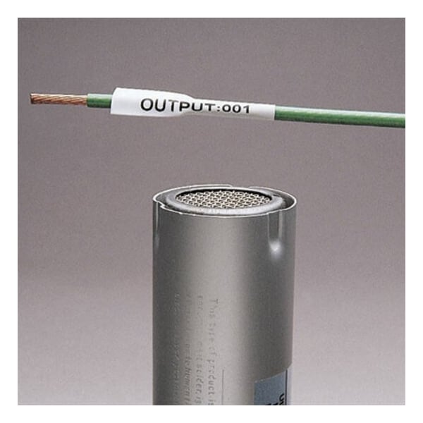 Panduit Heat Shrink Label, 3:1 I.D. Shrink Ratio, Yellow, 0.44 in ...