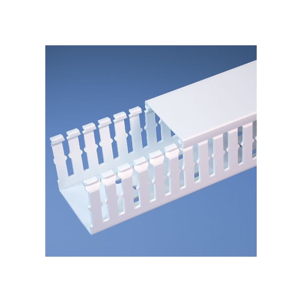 Panduit Base Wiring Duct, Type F, Narrow, Adhesive, White, 1" x 4" x 1 ...