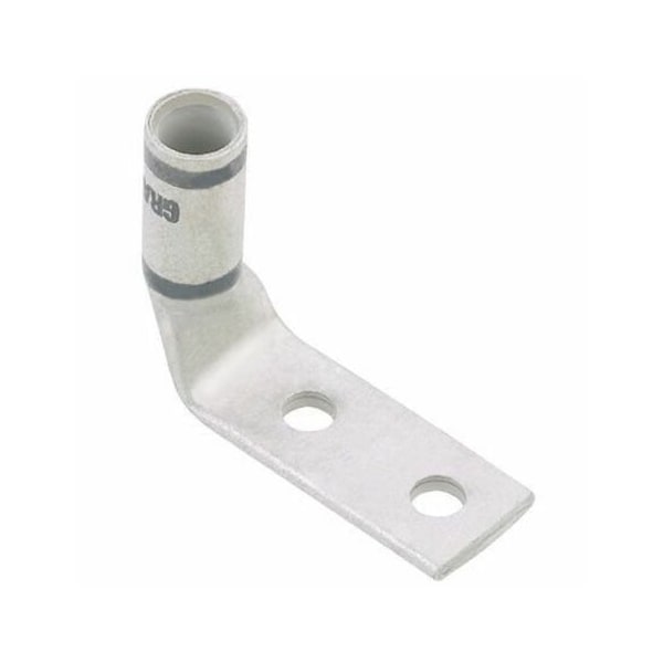 Panduit Two-Hole Compression Lug, 6 AWG Max, Standard Barrel, Copper ...