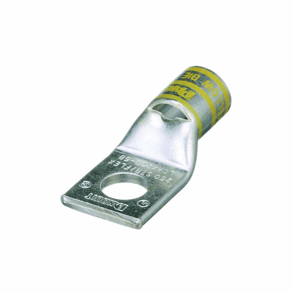 Panduit One-Hole Compression Lug, Standard Barrel, Copper, Yellow ...