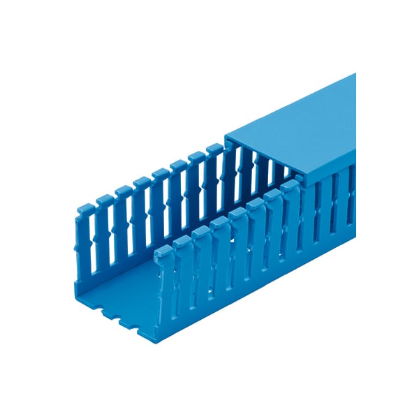 Panduit Base Wiring Duct, Type F, Narrow, Intrinsic Blue, 2" x 3" x 1 ...