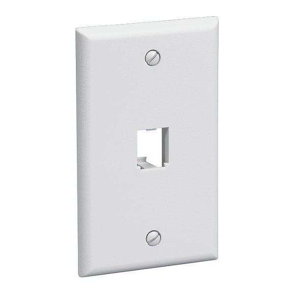 Panduit Faceplate, 1 Port, Classic, Iw CFP1IW | Zoro