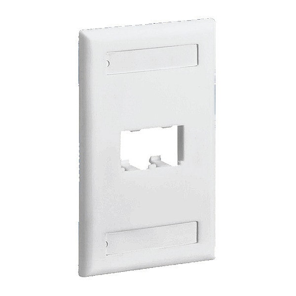 Panduit Faceplate, 2pt, Sgl Gang, Classic, Ei CFPL2EIY | Zoro