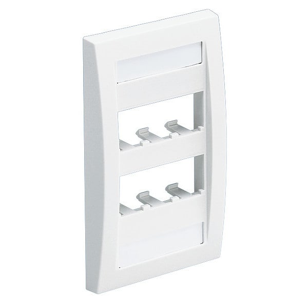 Panduit Faceplate, 6pt, Sgl Gang, Exec, Iw CFPE6IWY | Zoro