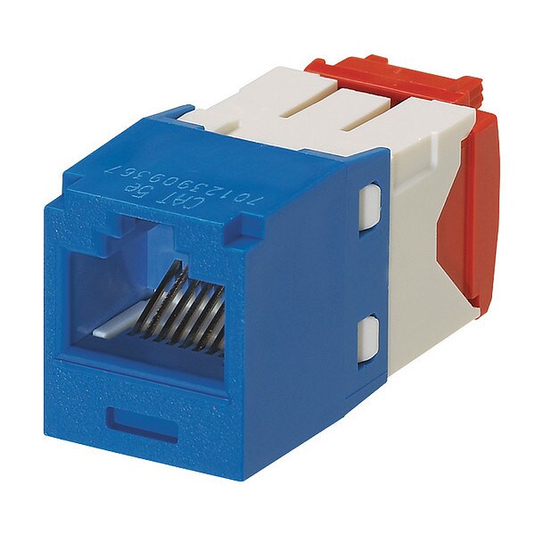 Panduit Module, Cat5e, Utp, 8p8w, Tgstyle, Bu CJ5E88TGBU | Zoro