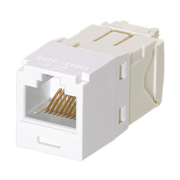 Panduit Module, Cat6, Utp, 8p8w, Universal, Wh, Tg CJ688TGWH | Zoro