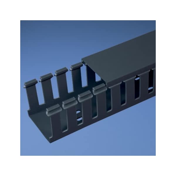 Panduit Base Wiring Duct, Type G, Wide Slot, Intrinsic Blue, 2" x 4" x ...