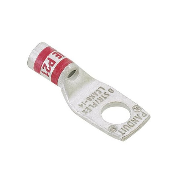 Panduit Lug Compression Connector, 4 AWG Max, Standard Barrel, Copper ...
