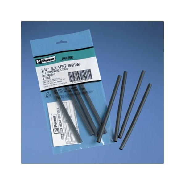 Panduit Adhesive Lined Heat Shrink Tube, Thin Wall, 3:1 I.D. Shrink ...