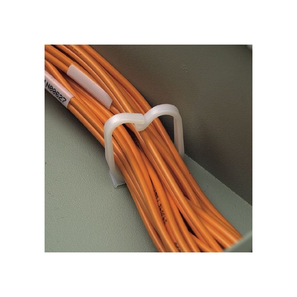 Panduit Cable Clip, Nylon, 1.06 in Bundle Dia., Natural, 1.65 in L ...