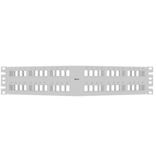 Panduit Modular Patch Panel, Angled, Flush Mo NKPPA48FMWH | Zoro