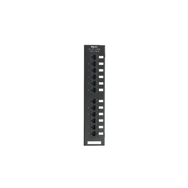 Panduit Punchdown Patch Panel, Cat 6, Flat, 1 NK6PPG12WY | Zoro