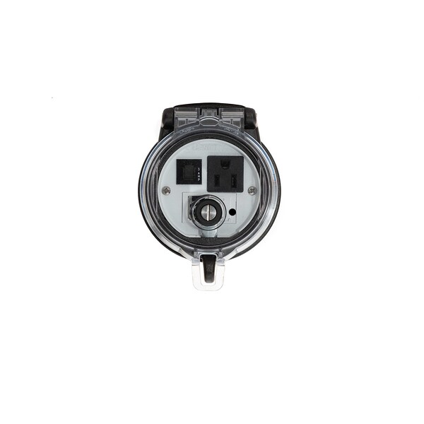 Panduit Data Access Port, 3In. Base, Simplex Out DAP3BC-S3-4 | Zoro