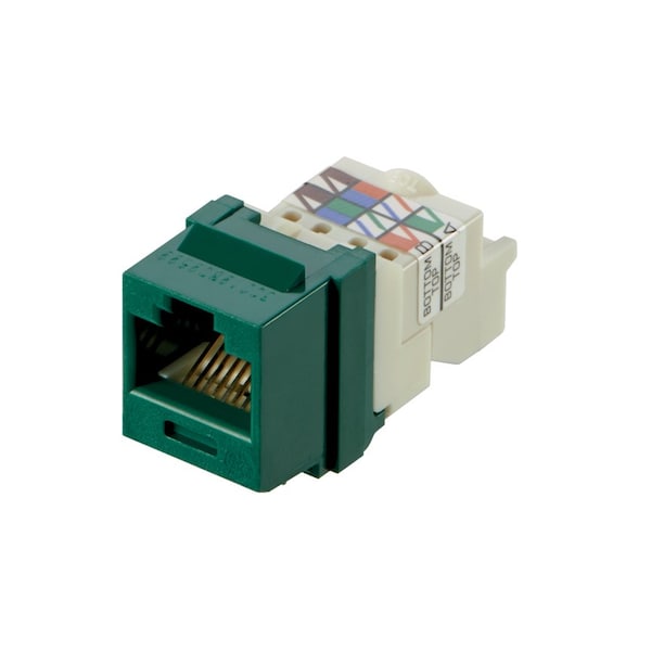 Panduit Cat 6 Utp Jack Module, Tp Style, Gree (10 Pack), 10PK NK6TMGR ...