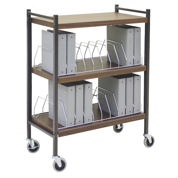 Omnimed Std Vertical Open Chart Rack 3 Shelves 20 Binder Capacity in ...
