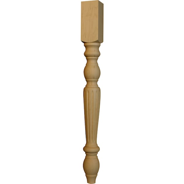 Osborne Wood Products 29 x 2 3/4 Narrow Traditional Dining Table Leg in ...