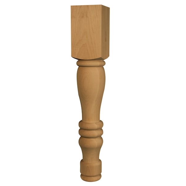 Osborne Wood Products 29 x 5 Wood Grain Cottage Dining Table Leg in ...
