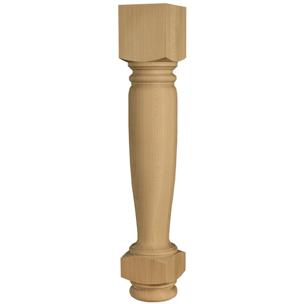 Osborne Wood Products 29 x 5 Traditional Dining Table Leg in Cherry ...