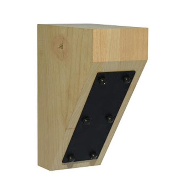 Osborne Wood Products 10 x 4 x 8 Flat Plate Corbel in Alder with Flat ...