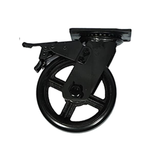 Osborne Wood Products 7 1/2 x 7 x 4 Swivel Lock Caster 6" Wheel in Flat ...