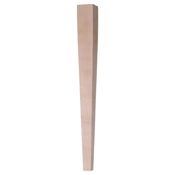 Osborne Wood Products Solid 17 x 1 3/4 Straight Chair Leg in Knotty ...