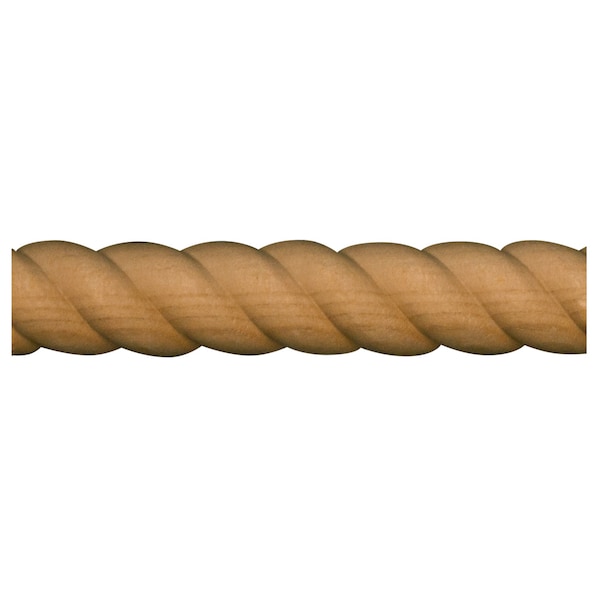 OSBORNE WOOD PRODUCTS, INC. 1 x 1/2 x 96 1" Half Round Rope Moulding in ...