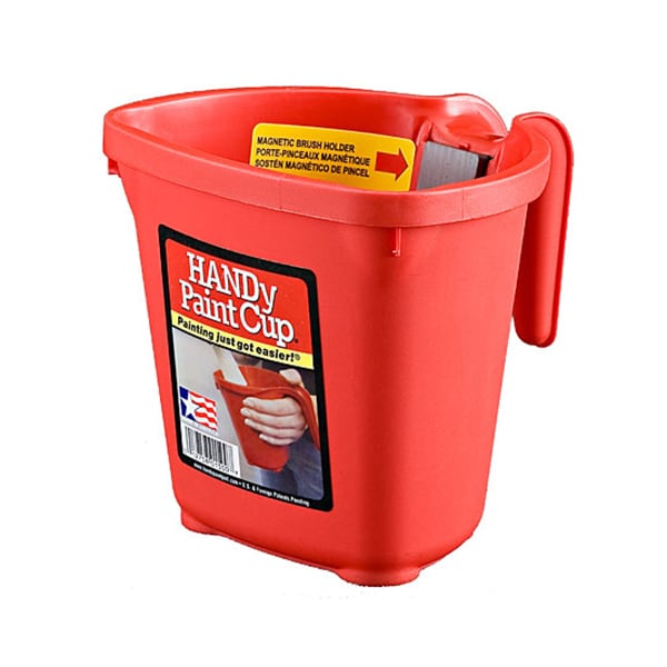 Handy Plastic Paint Cup, 1 pt 1500-CT | Zoro