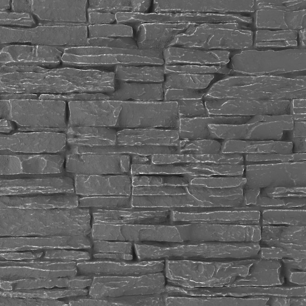 Ekena Millwork 9"W x 8"H Canyon Ridge Stacked Stone, StoneWall Faux ...