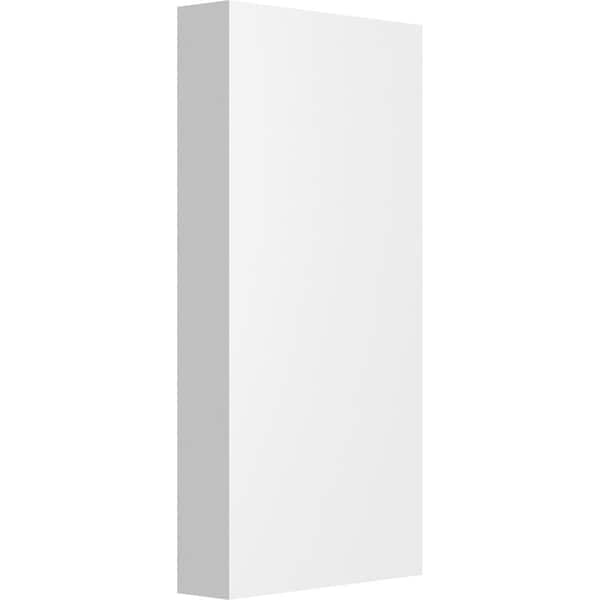 Ekena Millwork Standard Foster Plinth Block with Square Edge, 4"W x 8"H ...