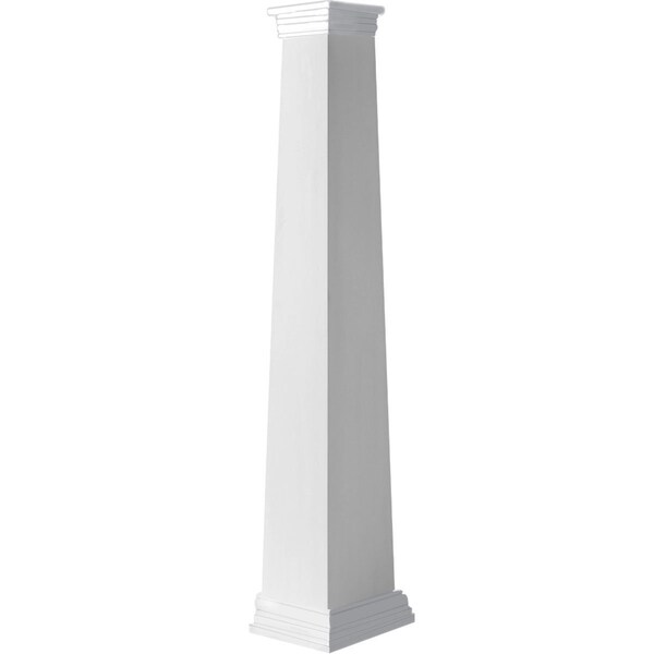 Ekena Millwork Craftsman Classic Square Tapered, Smooth PVC Column ...