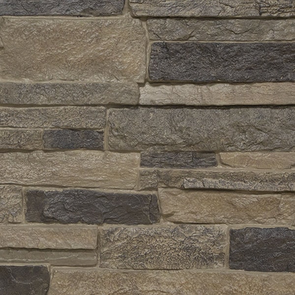 Ekena Millwork 9"W x 8"H Acadia Ledge Stacked Stone, StoneWall Faux ...