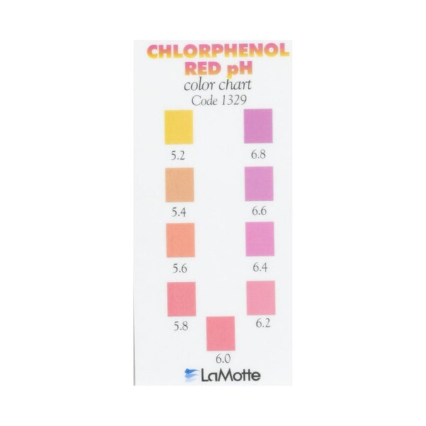 Lamotte Lamotte 1329 COLOR CHART, CHLOROPHENOL RED 1329 | Zoro