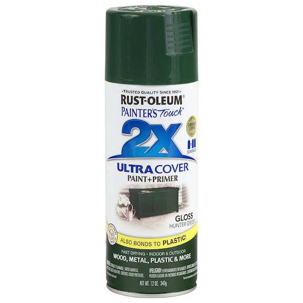 Rust-Oleum Spray Paint, Hunter Green, Gloss, 12 oz 249111 | Zoro
