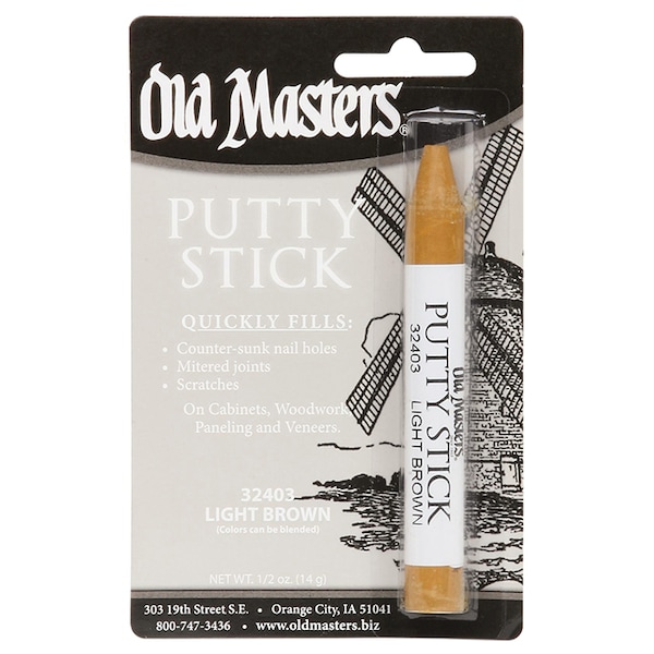 Old Masters 14 gm Light Brown Perfect Match Putty Stick 32403 | Zoro