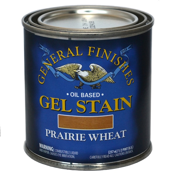 General Finishes 1/2 Pt Prairie Wheat Gel Stain Oil-Based Heavy Bodied ...