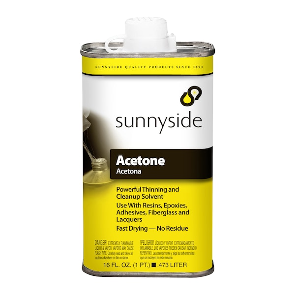 Sunnyside 1 Pt Fast Evaporating Acetone 84016 | Zoro