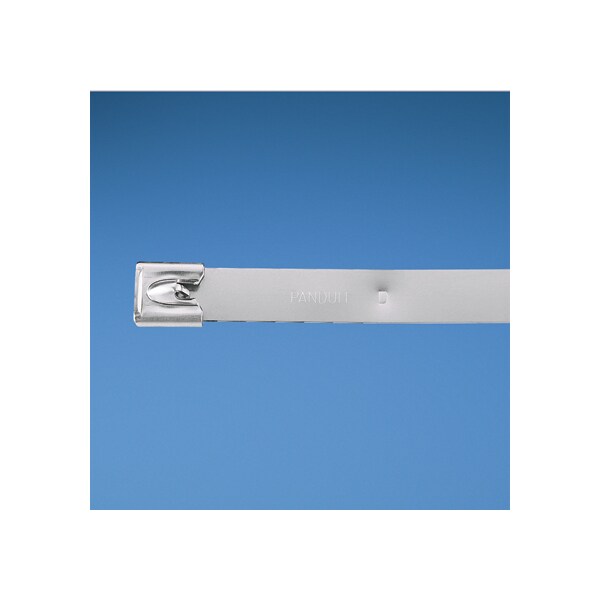Panduit Cable Tie, 17 in L, 4 in Max Bundle Dia., Silver, 316 Stainless ...