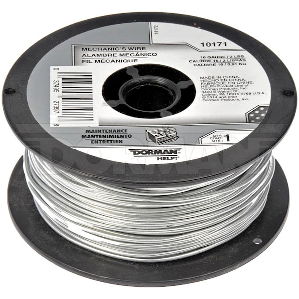 Motormite Mechanics Wire 16 Gauge 2 Pound Spool, 10171 10171 | Zoro